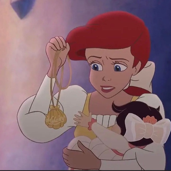 Hot Topic | Jewelry | New Disney Melody Ariel Locket Seashell Gold ...